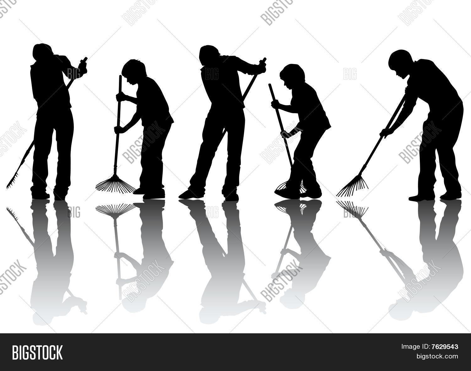 Vector y foto Hombre Barriendo (prueba gratis) | Bigstock