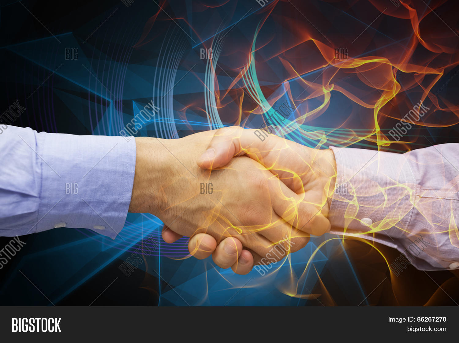 Hand Shake Front Wires Image & Photo (Free Trial) | Bigstock