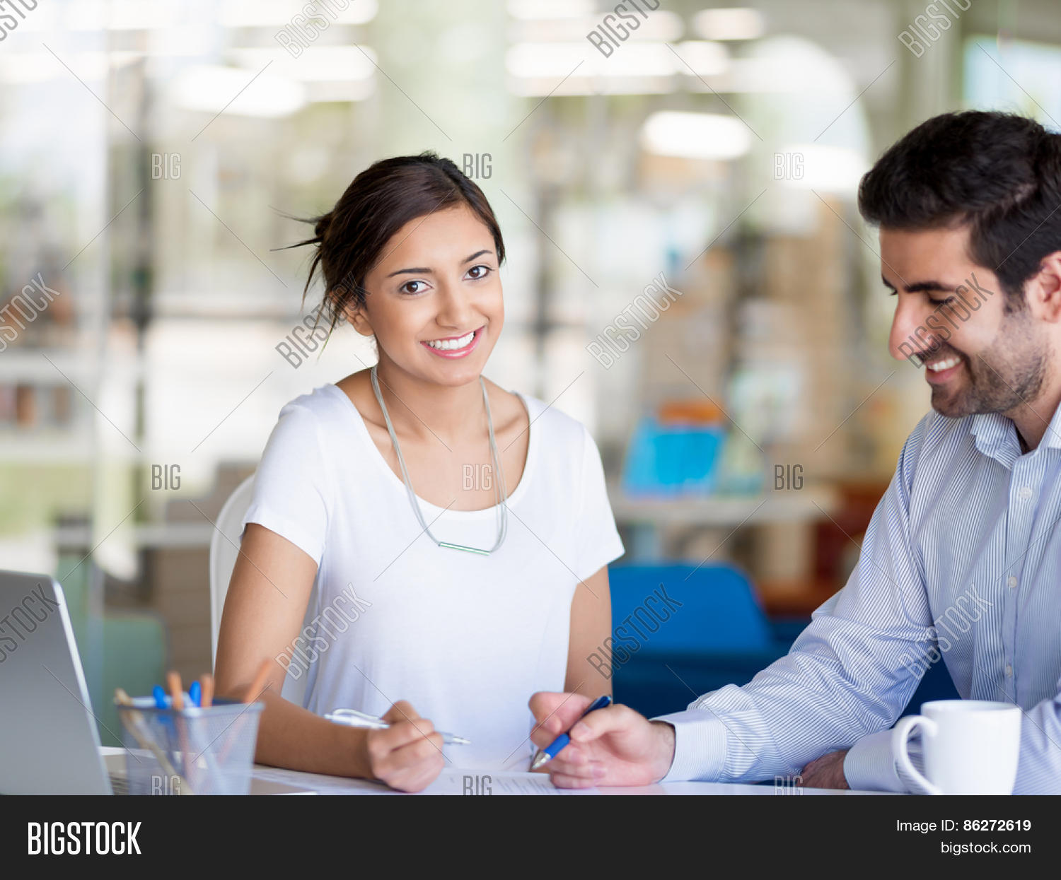 Two Collegues Working Image & Photo (Free Trial) | Bigstock