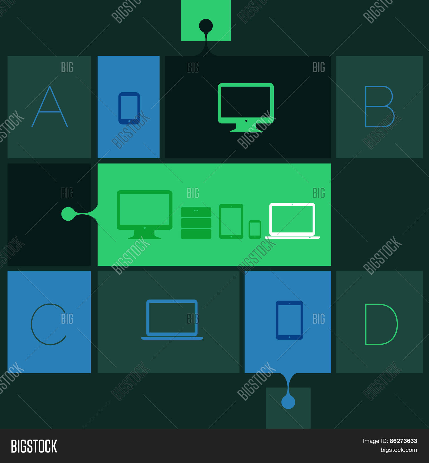 Abstract Flat Design Vector & Photo (Free Trial) | Bigstock