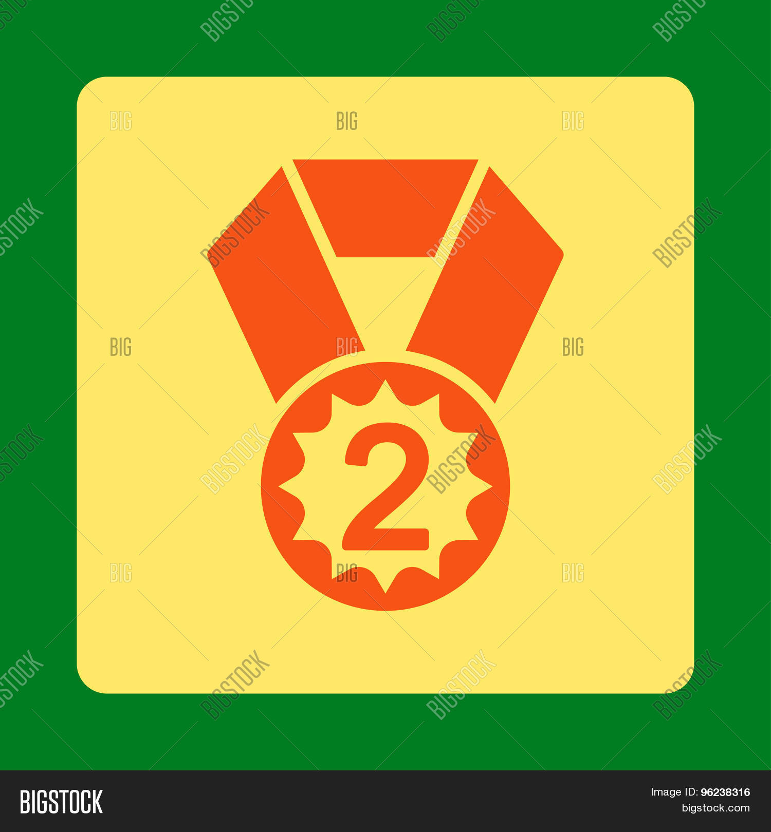 Second Place Icon Vector & Photo (Free Trial) | Bigstock