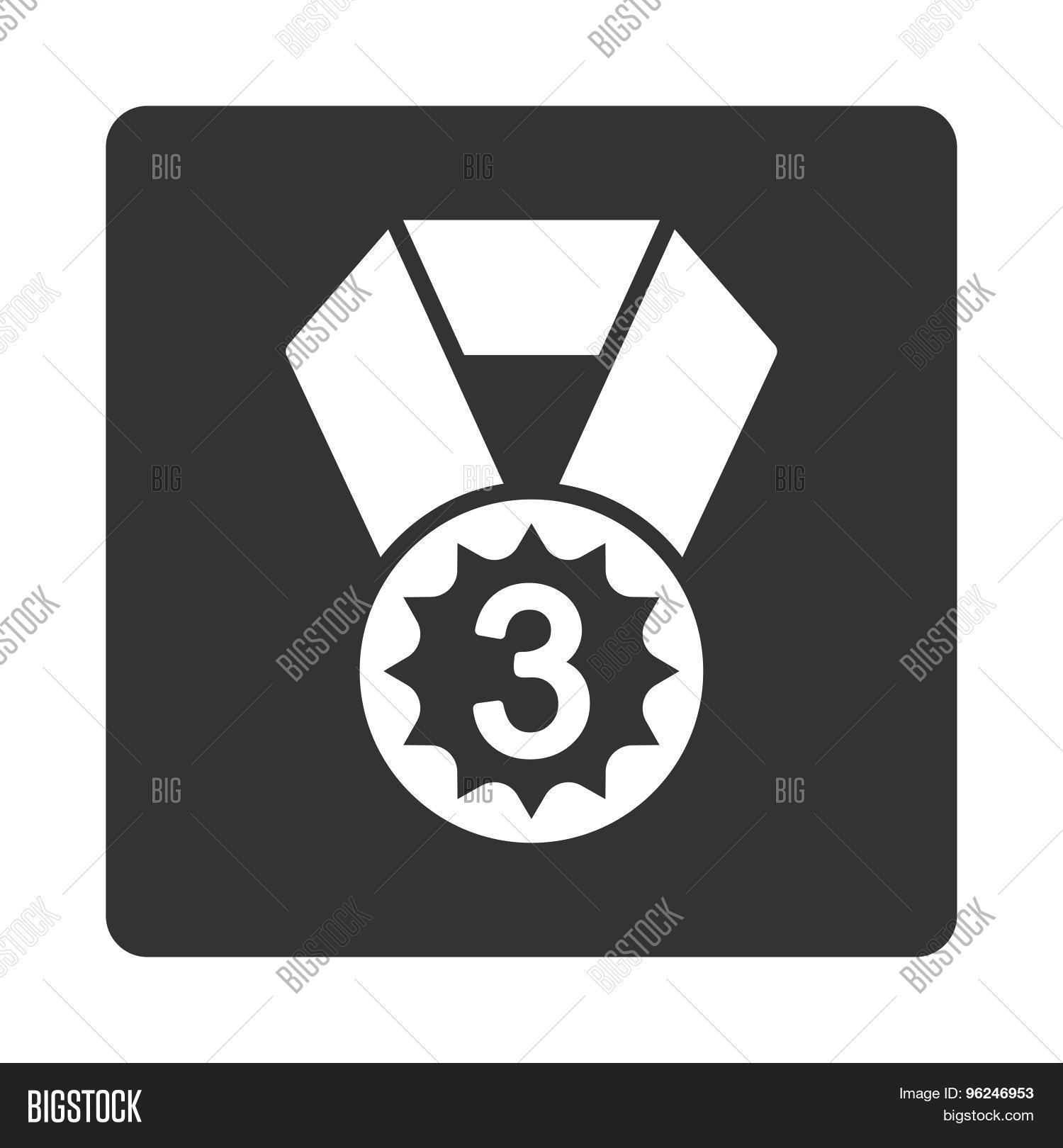 Third Place Icon Vector & Photo (Free Trial) | Bigstock