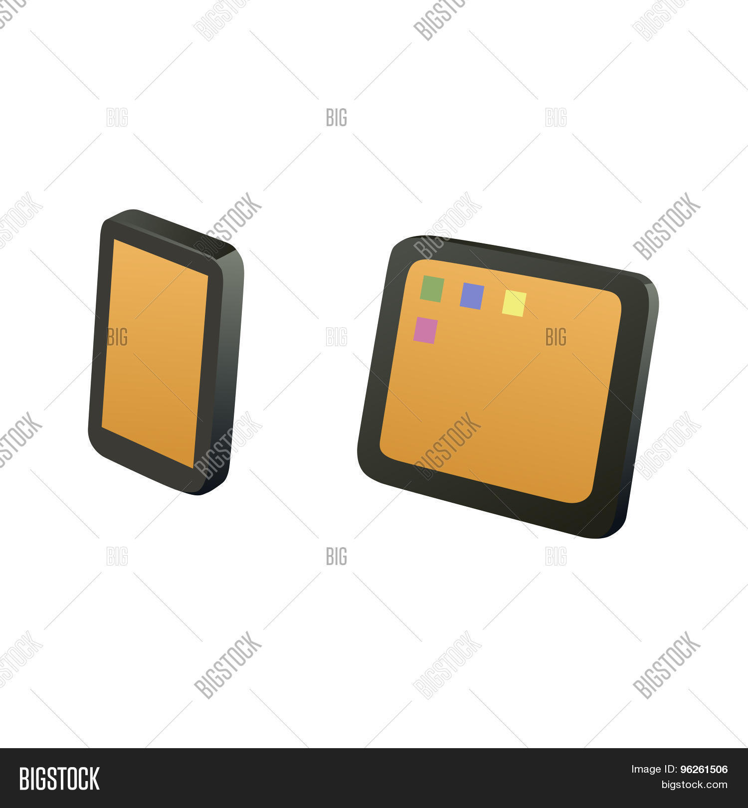 Tablet Mobile Phone Vector & Photo (Free Trial) | Bigstock