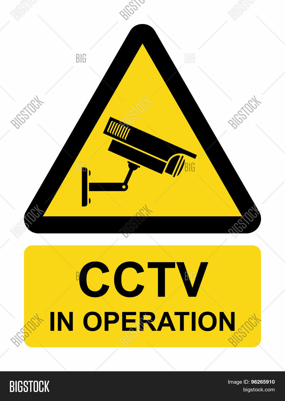 CCTV Operation Sign Vector & Photo (Free Trial) | Bigstock
