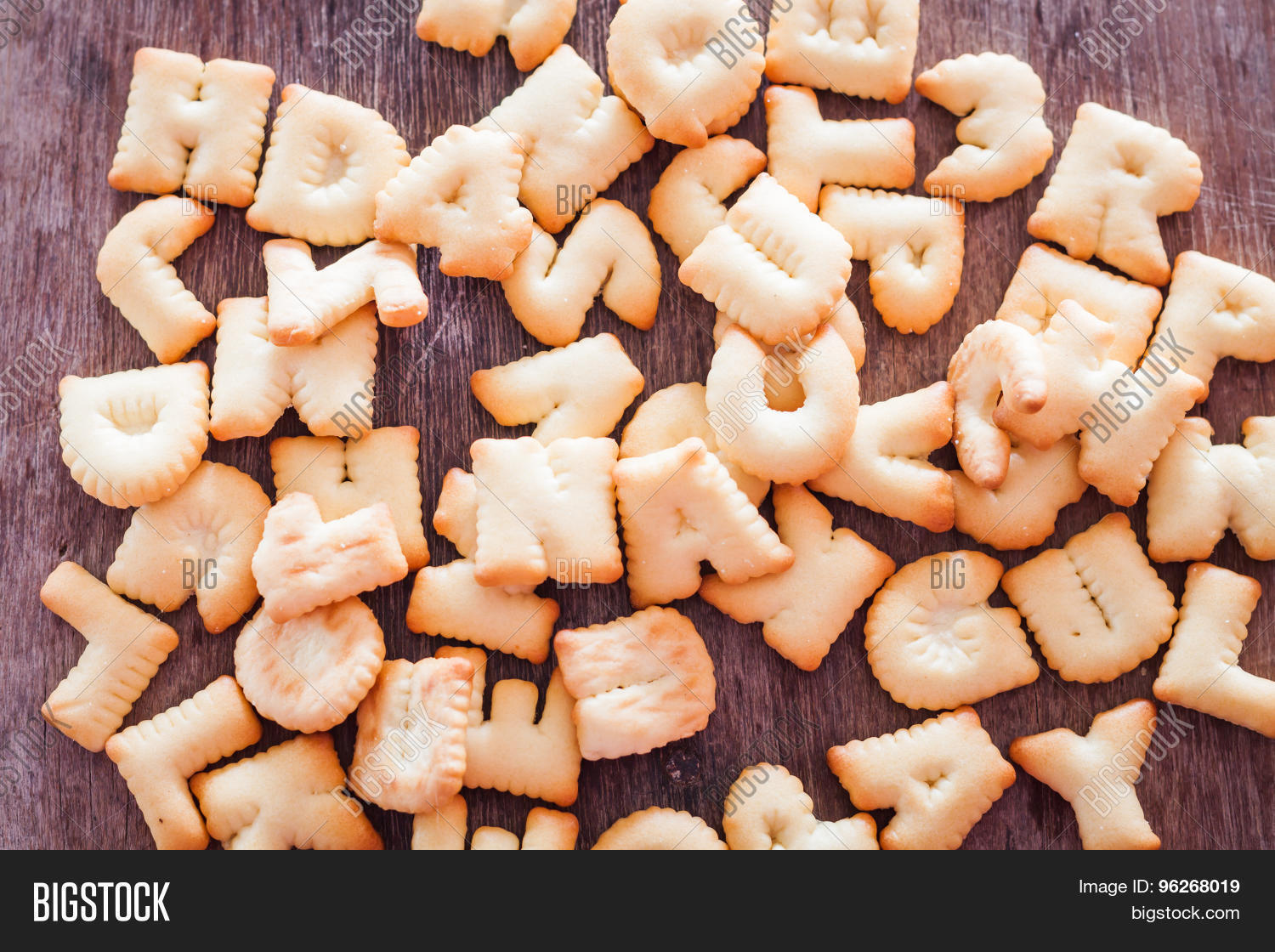 Alphabet Biscuit On Image & Photo (Free Trial) | Bigstock