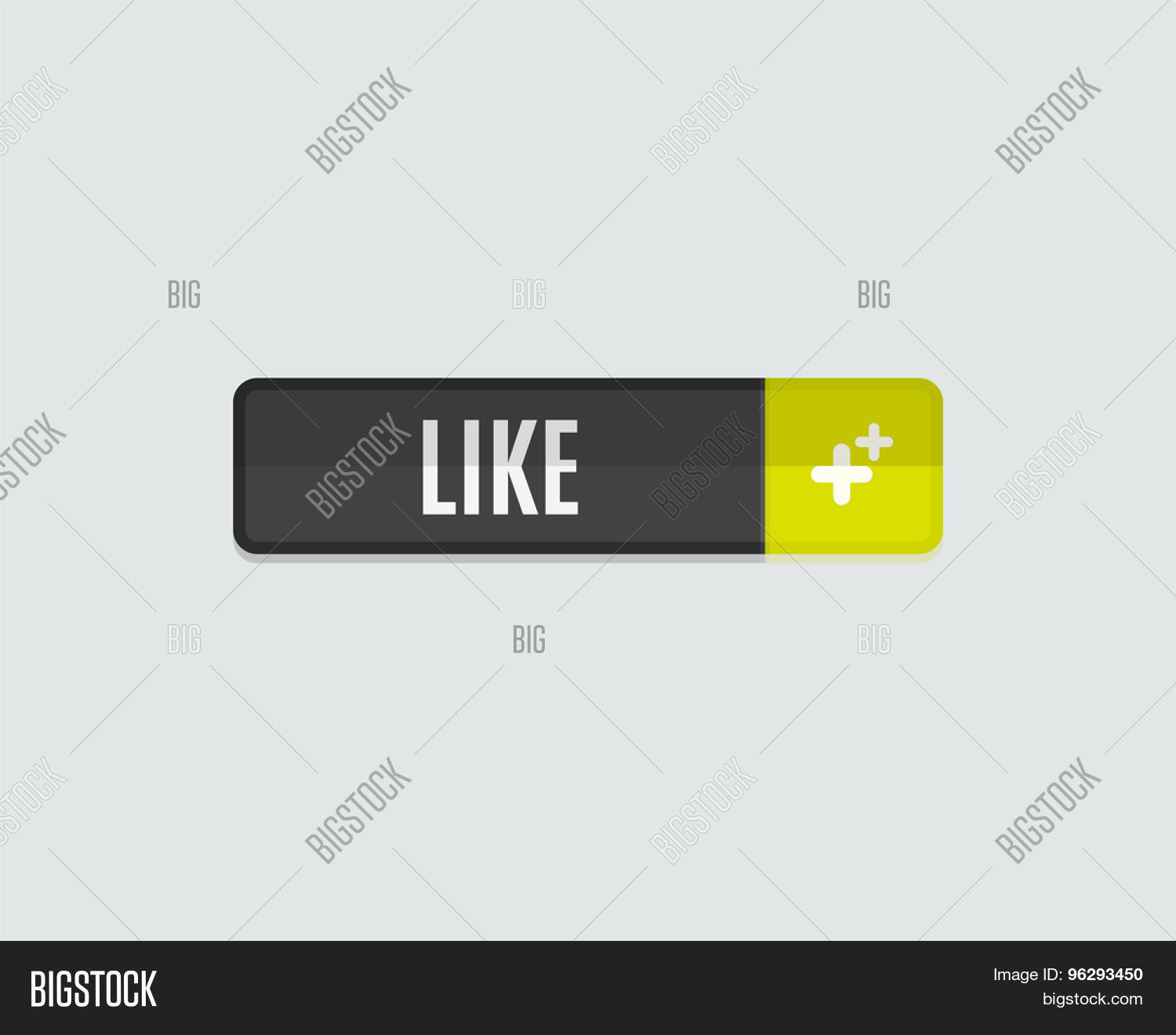 Like Web Button Flat Image & Photo (Free Trial) | Bigstock