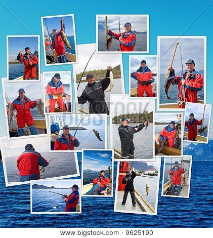 Collage Fishing Norway Image & Photo (Free Trial) | Bigstock