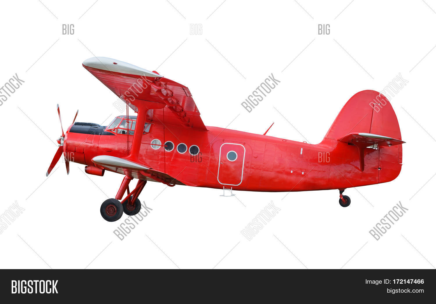 Red Airplane Biplane Image & Photo (Free Trial) | Bigstock