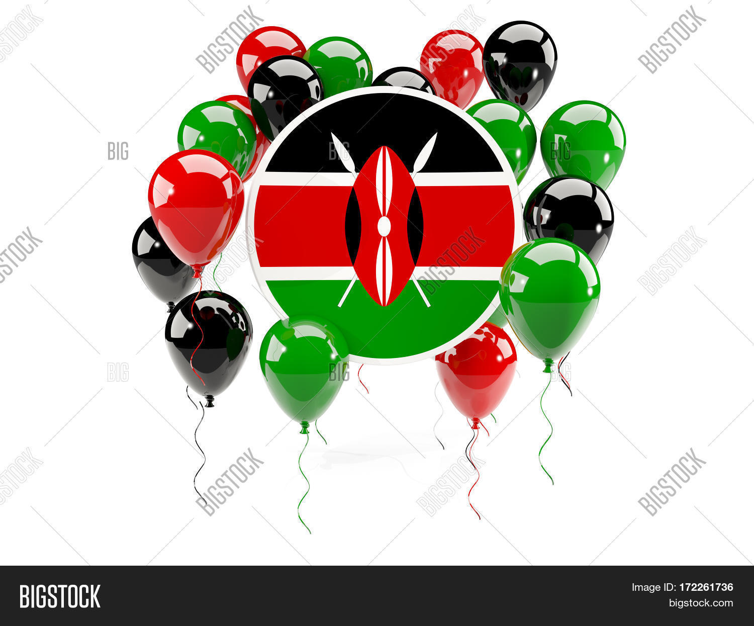 Round Flag Kenya Image & Photo (Free Trial) | Bigstock