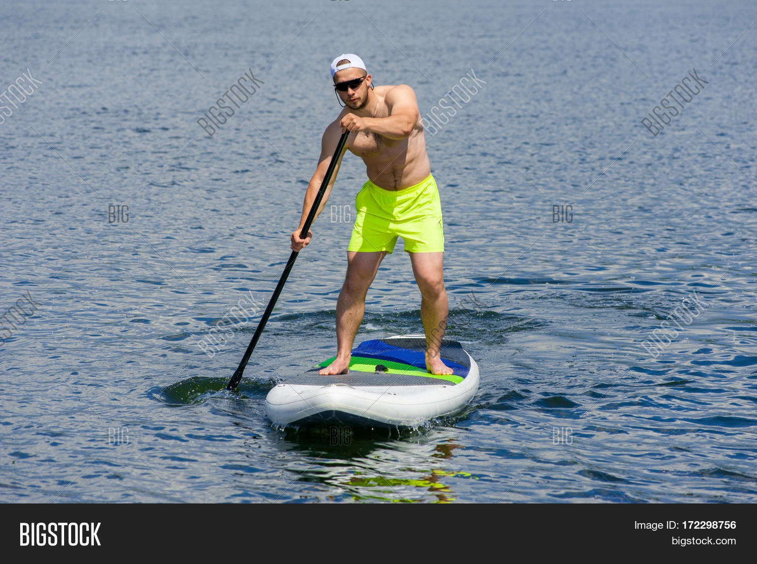 Man Practicing Paddle Image & Photo (Free Trial) | Bigstock