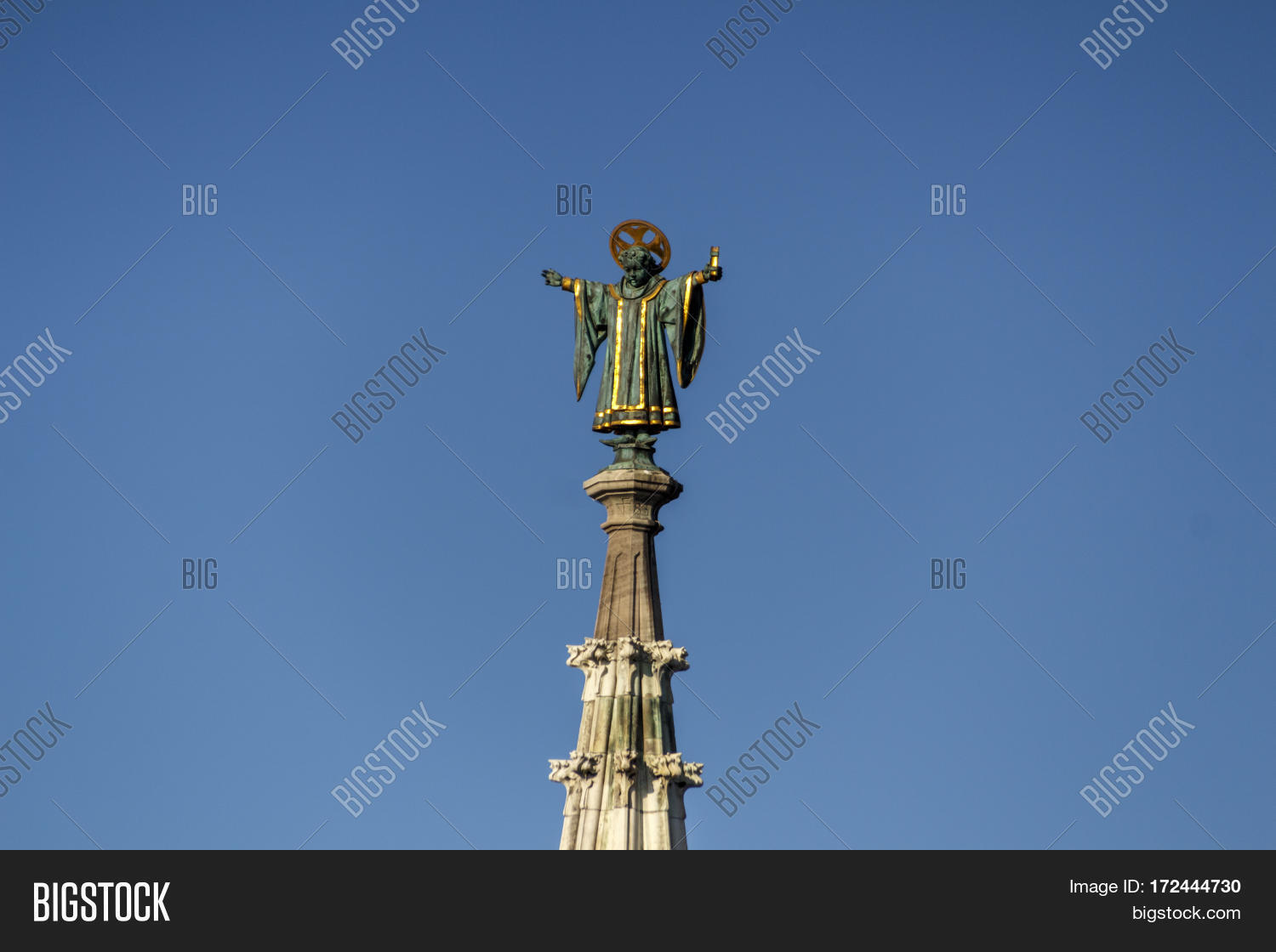 Sculpture On Top Tower Image & Photo (Free Trial) | Bigstock