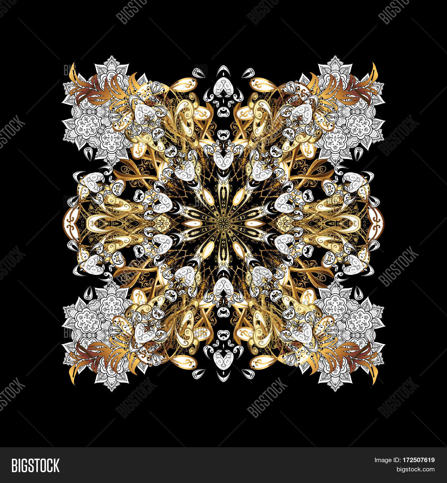 Golden Pattern. Golden Image & Photo (Free Trial) | Bigstock