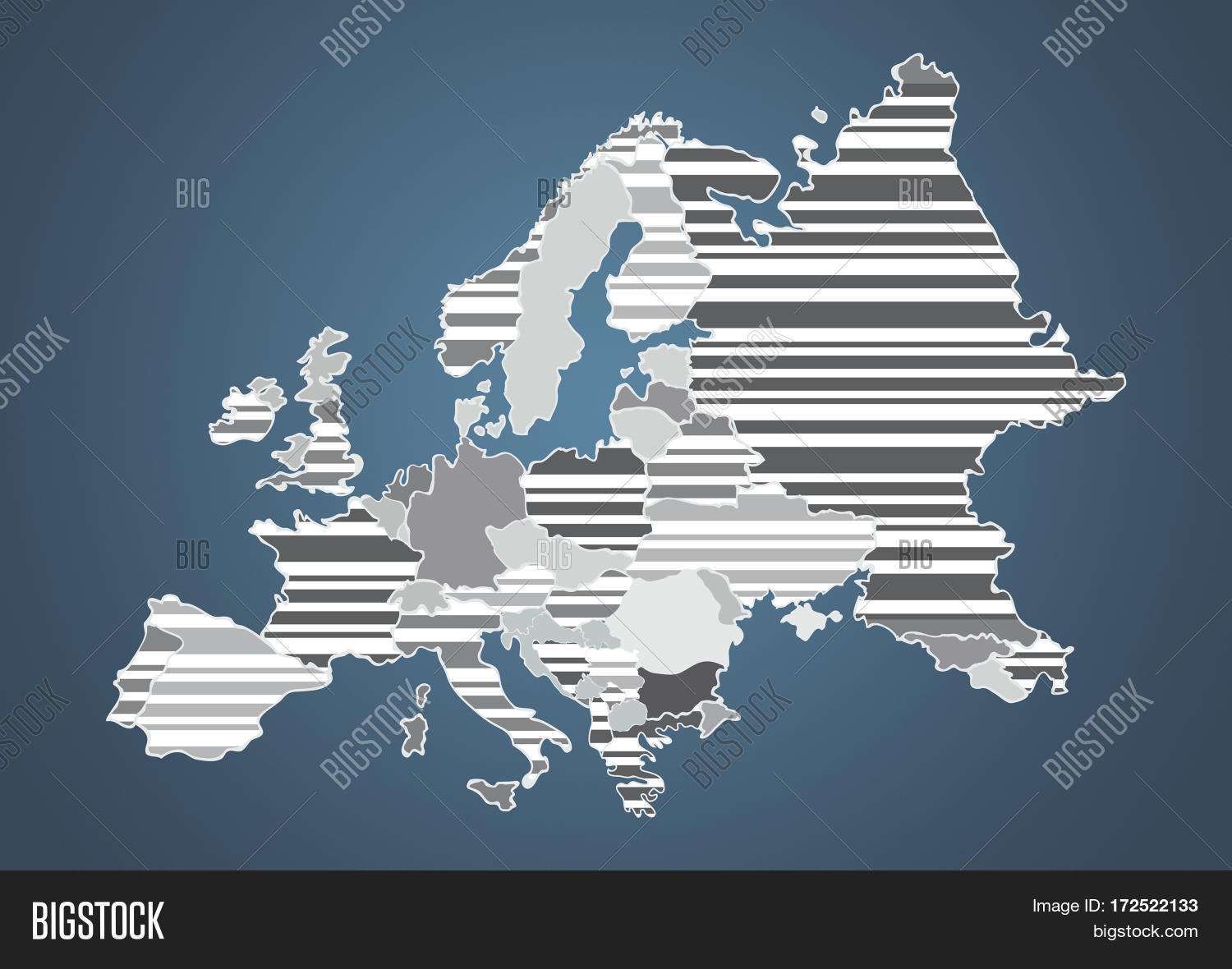 Color Country Map Image & Photo (Free Trial) | Bigstock