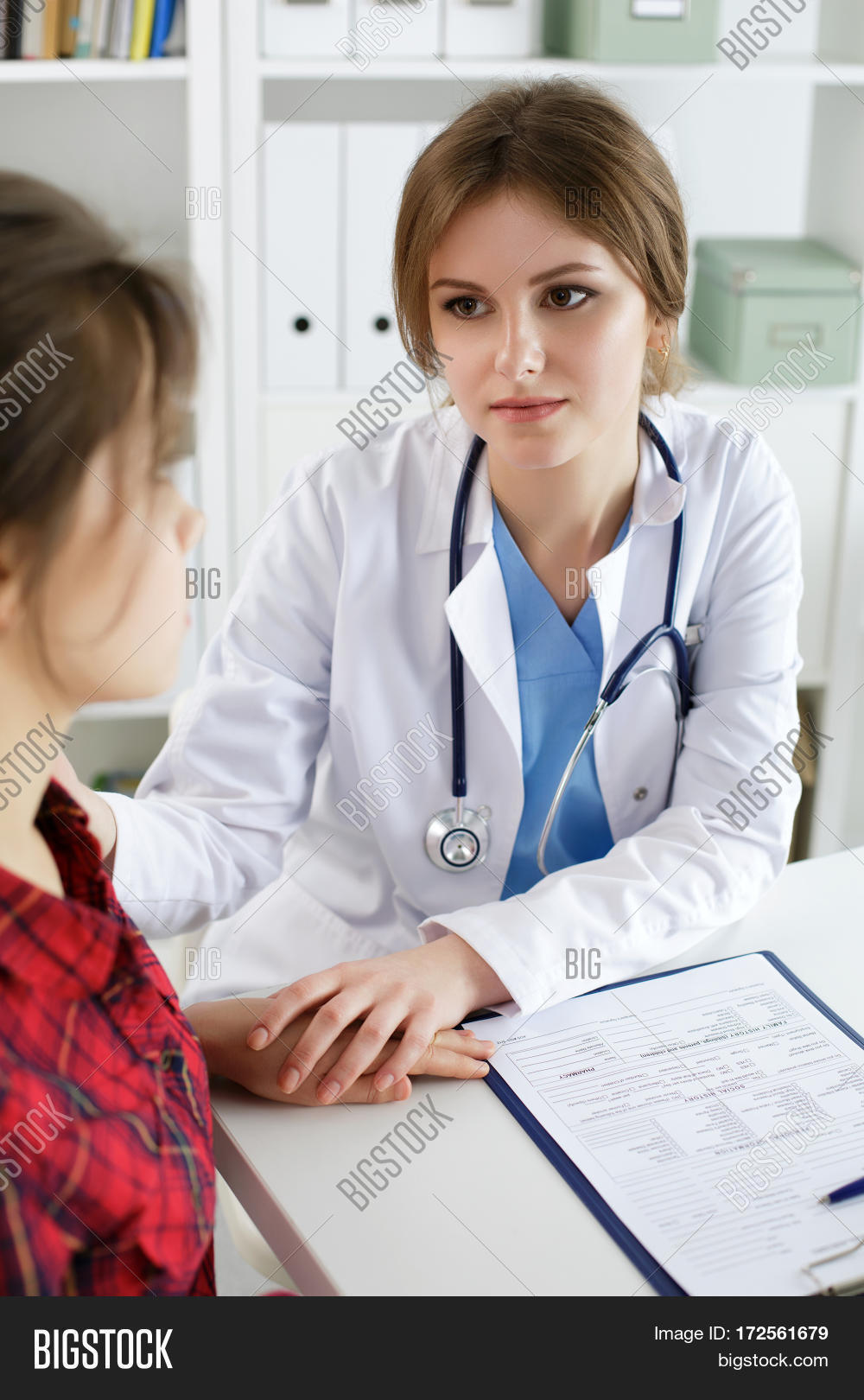 Female Doctor Touching Image & Photo (Free Trial) | Bigstock