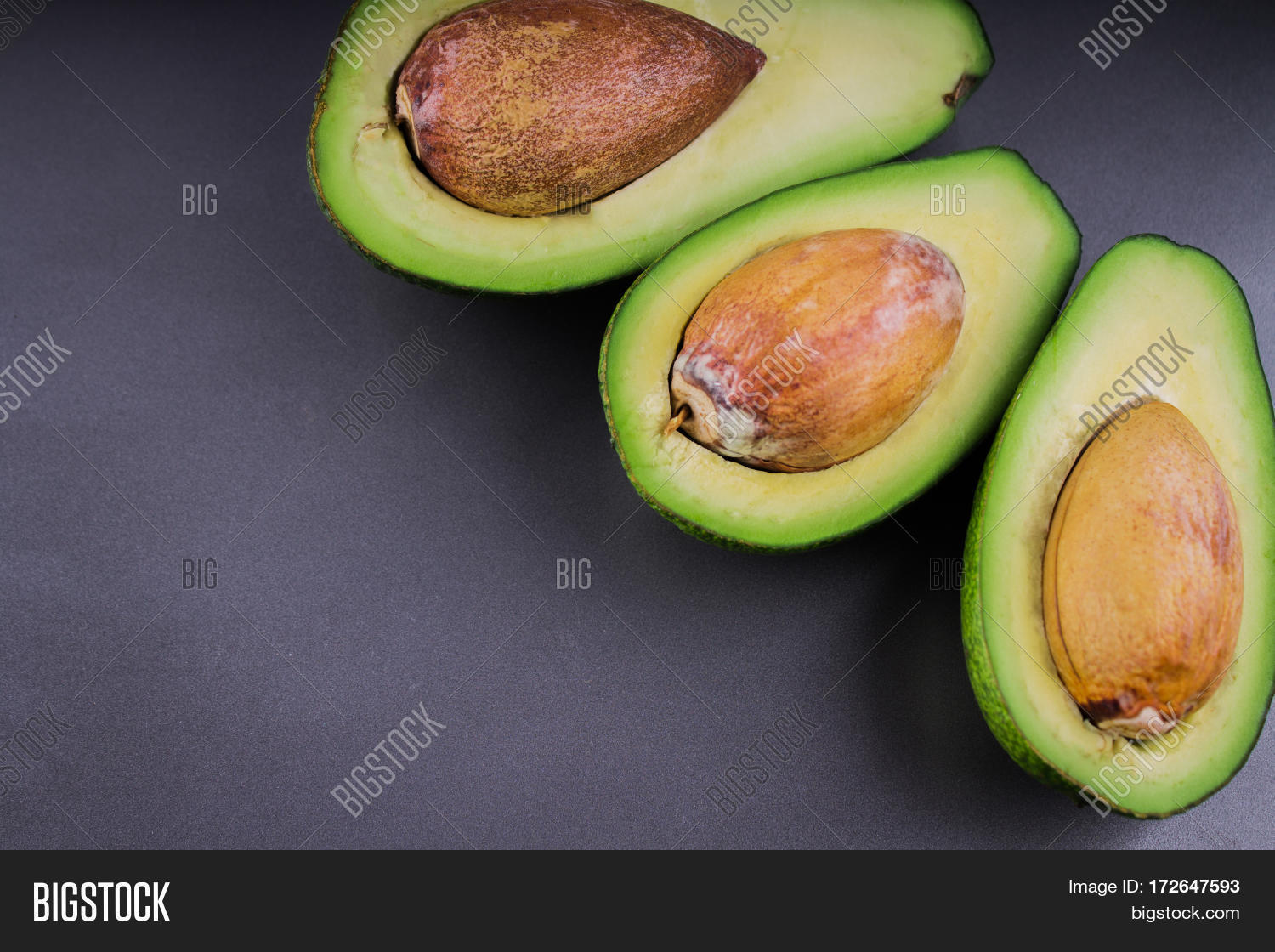 Avocado On Gray Image & Photo (Free Trial) | Bigstock