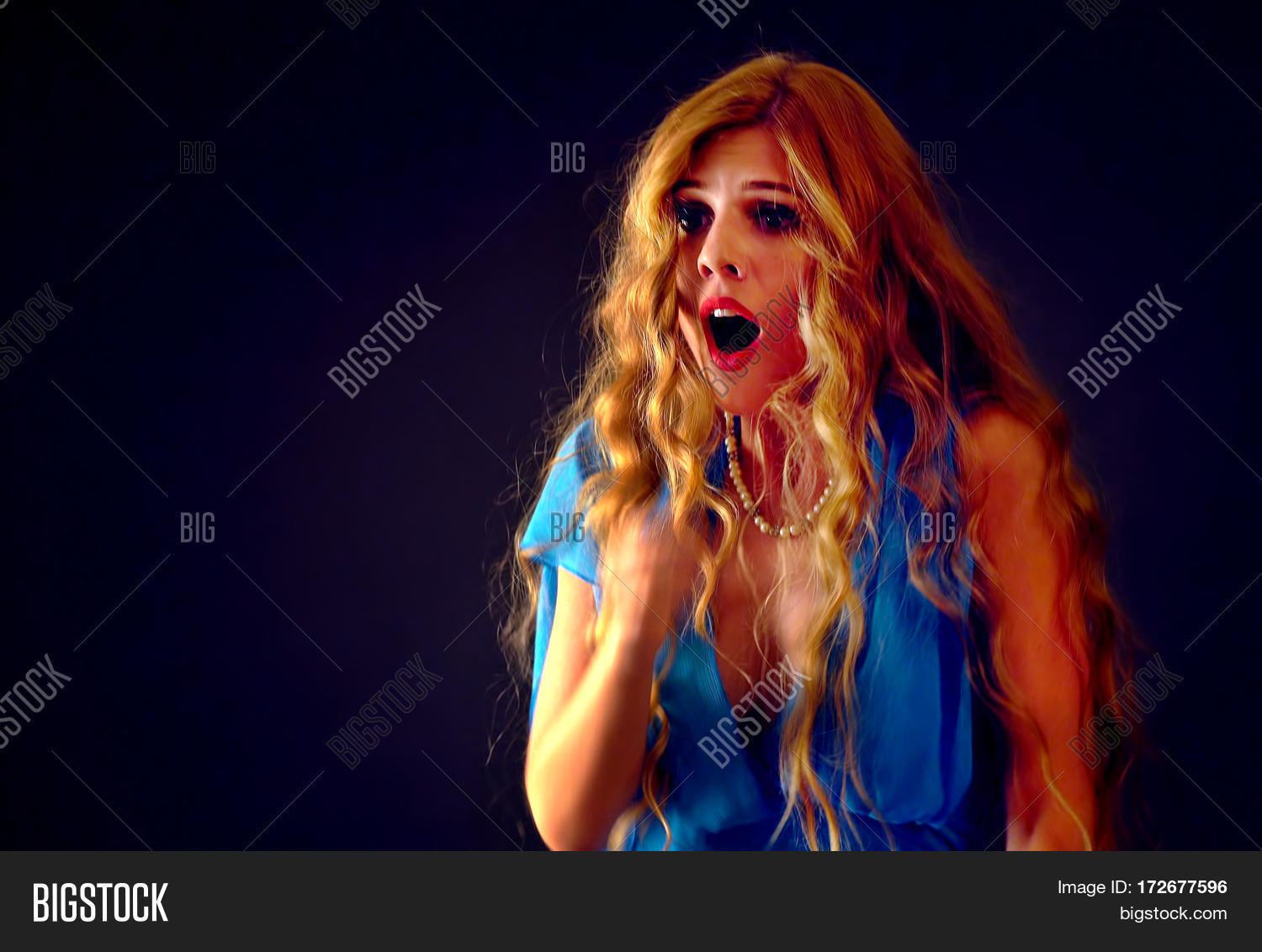 Frightened Woman Image & Photo (Free Trial) | Bigstock