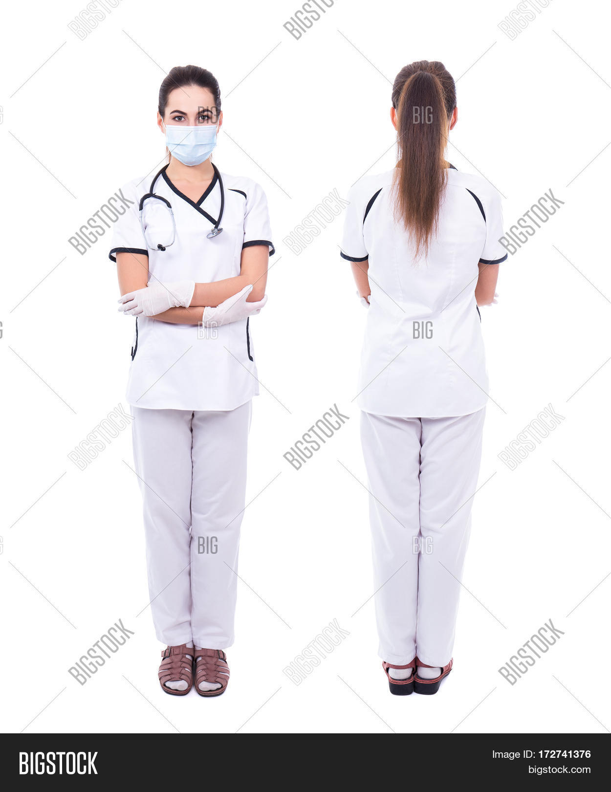 Front Back View Woman Image & Photo (Free Trial) | Bigstock