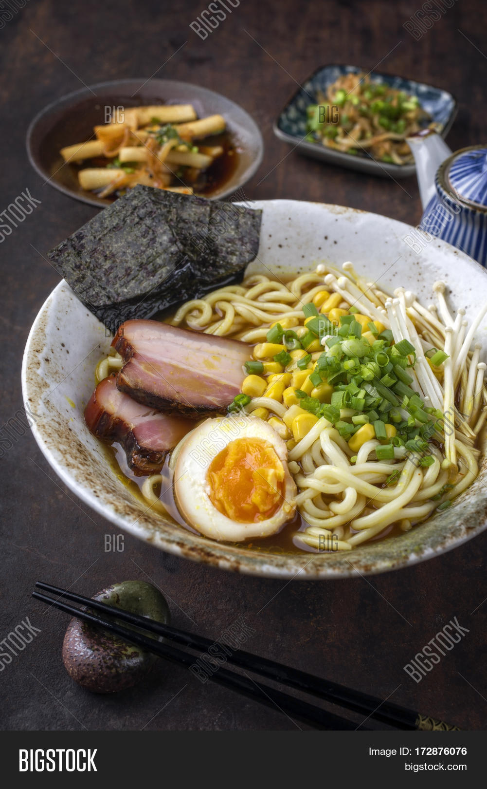 Ramen Yakibuta Enoki Image & Photo (Free Trial) | Bigstock