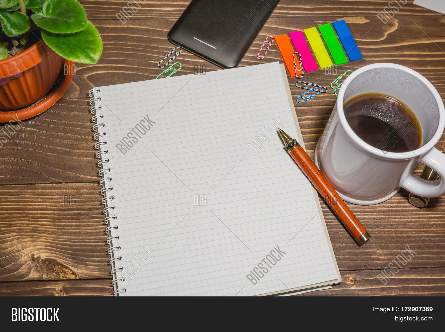 Office Table Notepad, Image & Photo (Free Trial) | Bigstock