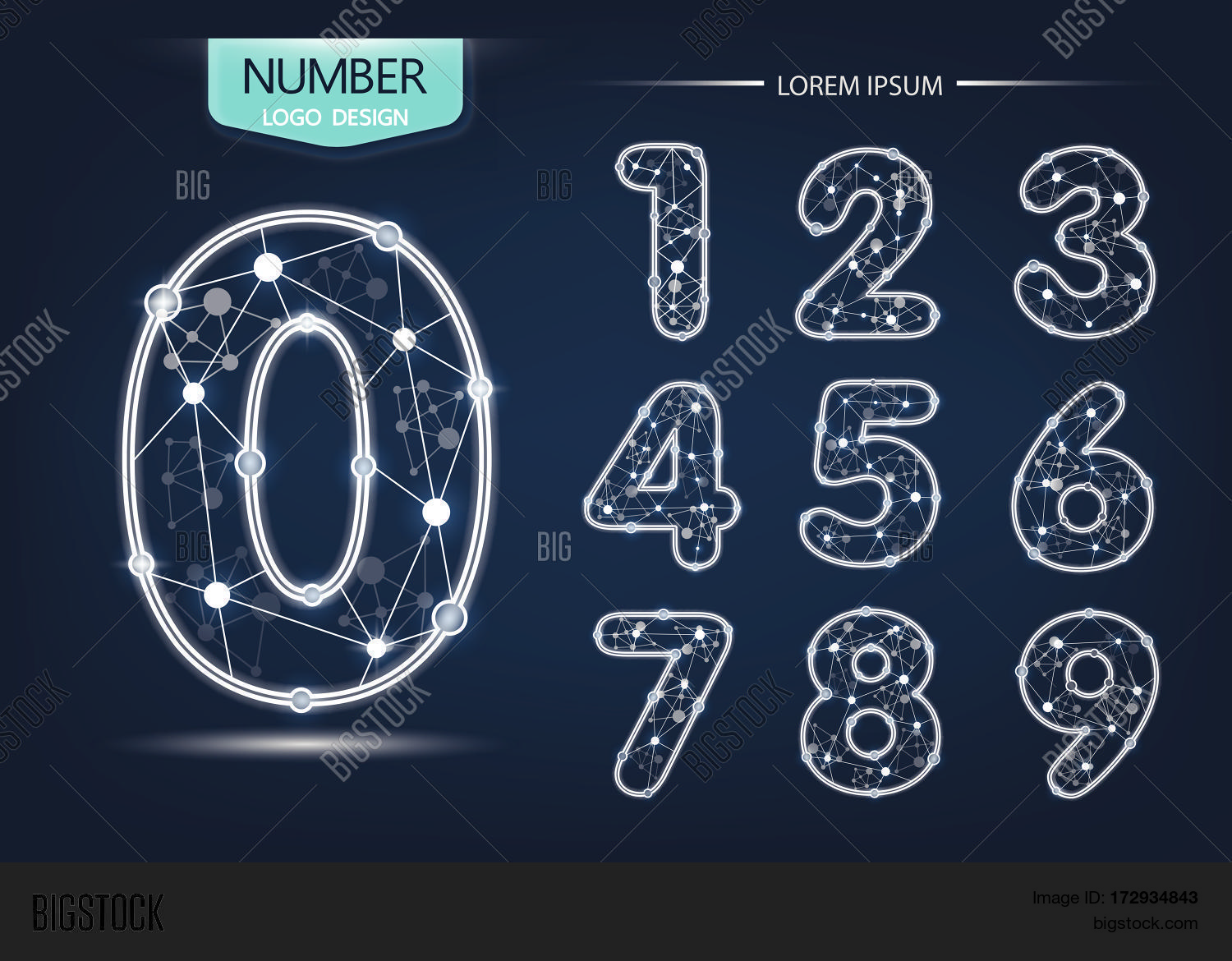 Numbers Logo Icon, Vector & Photo (Free Trial) | Bigstock