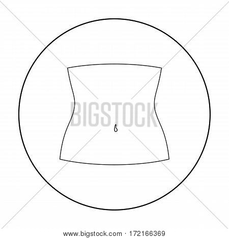 Abdomen Icon Outline Vector & Photo (Free Trial) | Bigstock