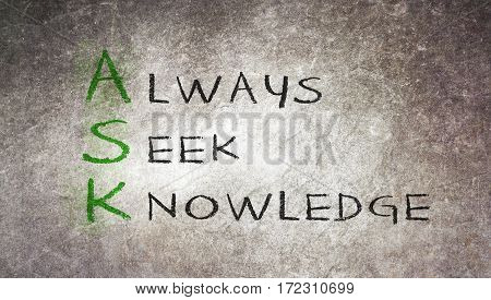Acronym Ask - Always Image & Photo (Free Trial) | Bigstock