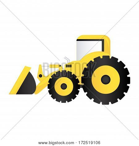 Color Backhoe Loader Vector & Photo (Free Trial) | Bigstock