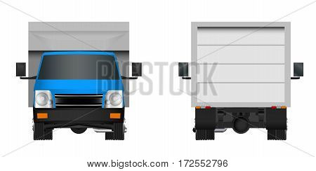 Blue Truck Template. Vector & Photo (Free Trial) | Bigstock