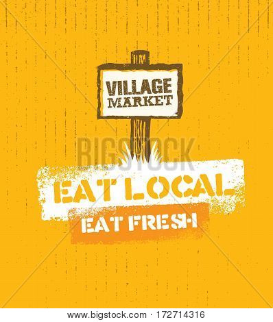 Village Market Rough Vector & Photo (Free Trial) | Bigstock