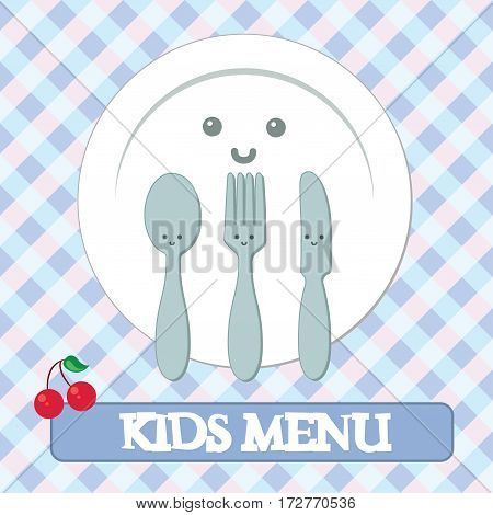 Kids Menu. Cartoon Vector & Photo (Free Trial) | Bigstock