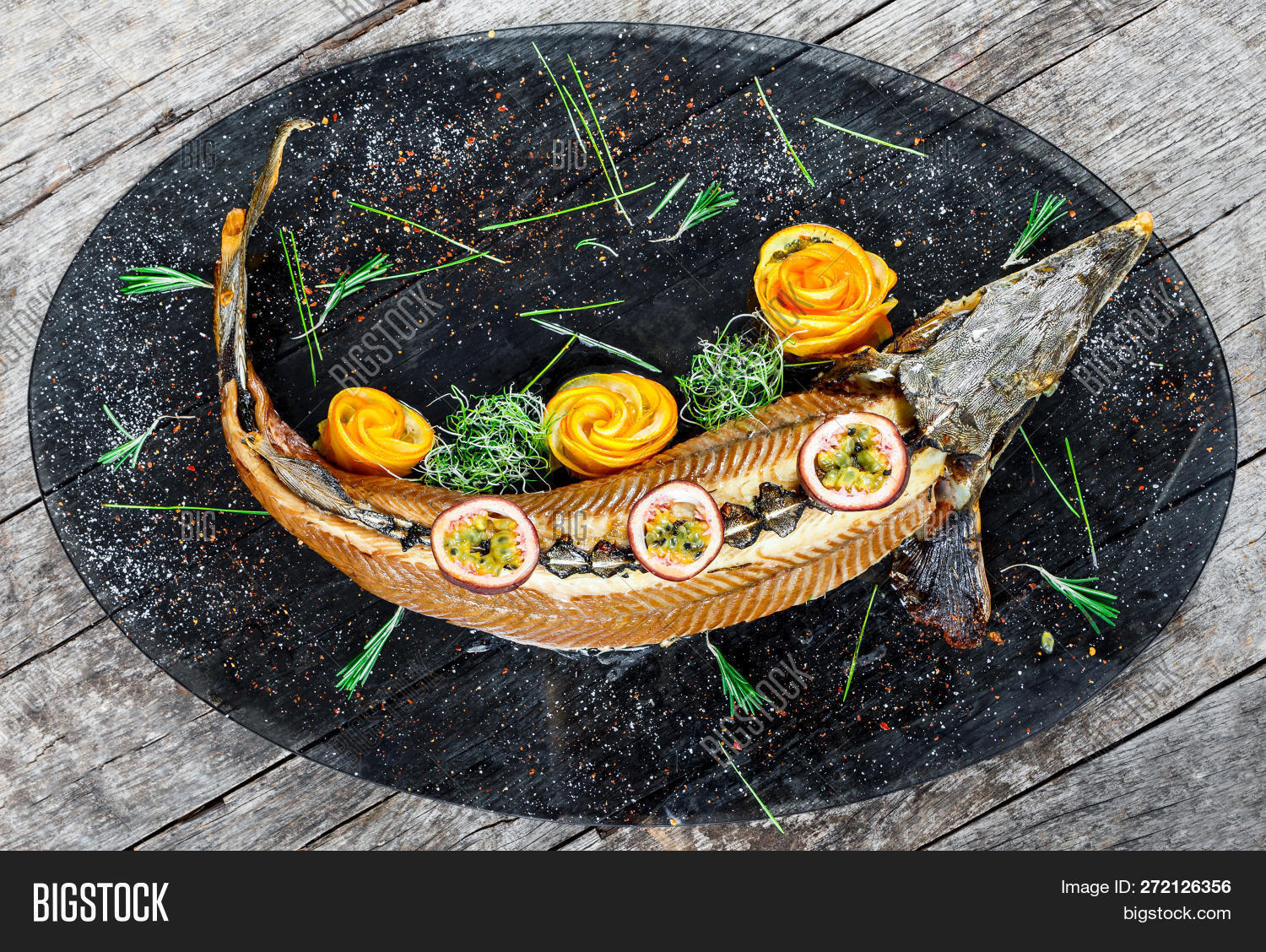 Baked Sturgeon Fish Image & Photo (Free Trial) | Bigstock