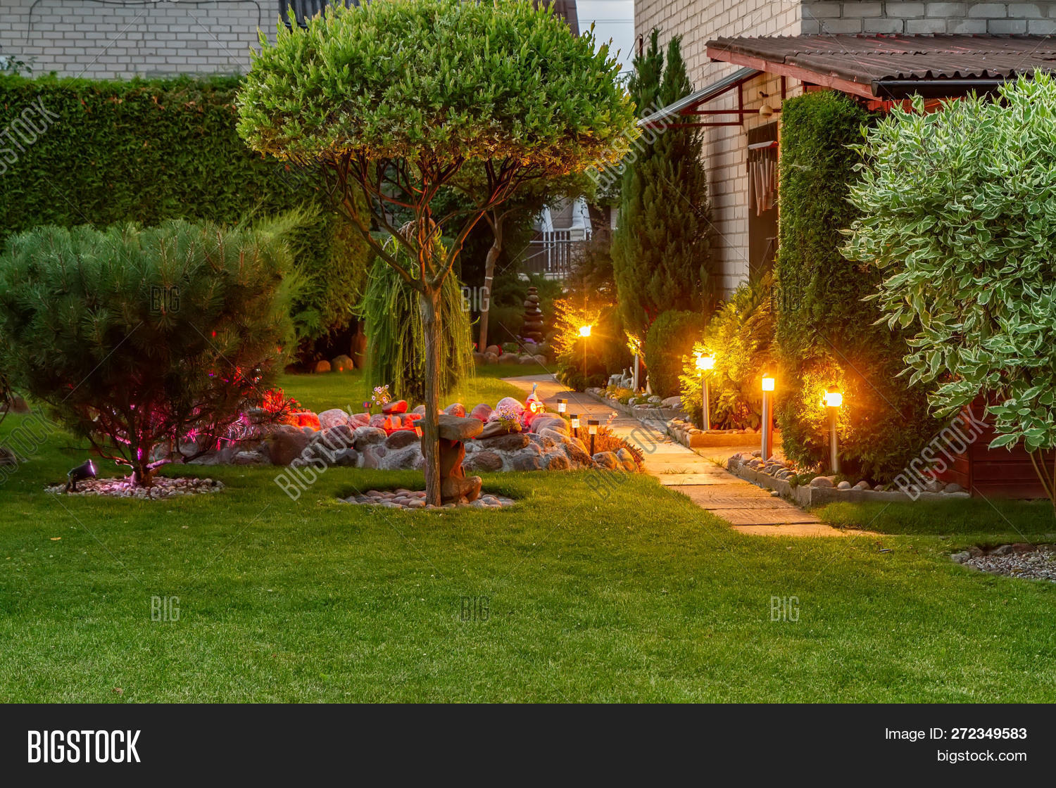 Garden Illuminated By Image & Photo (Free Trial) | Bigstock