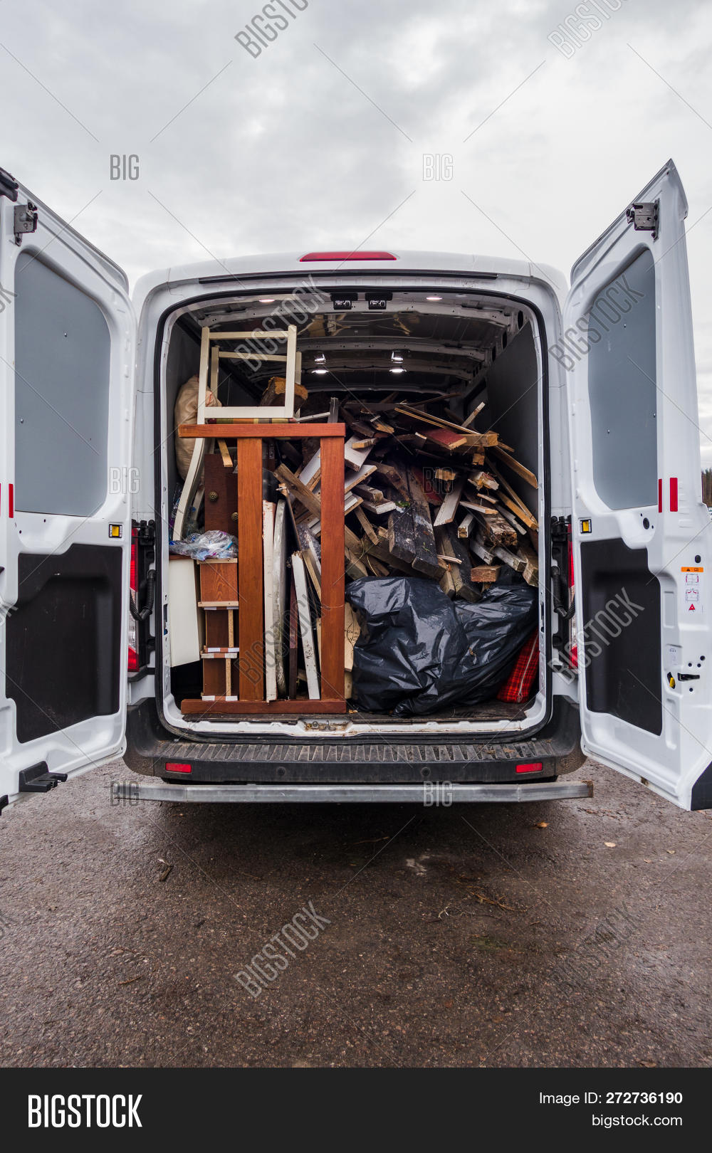 White Work Van Full Image & Photo (Free Trial) | Bigstock