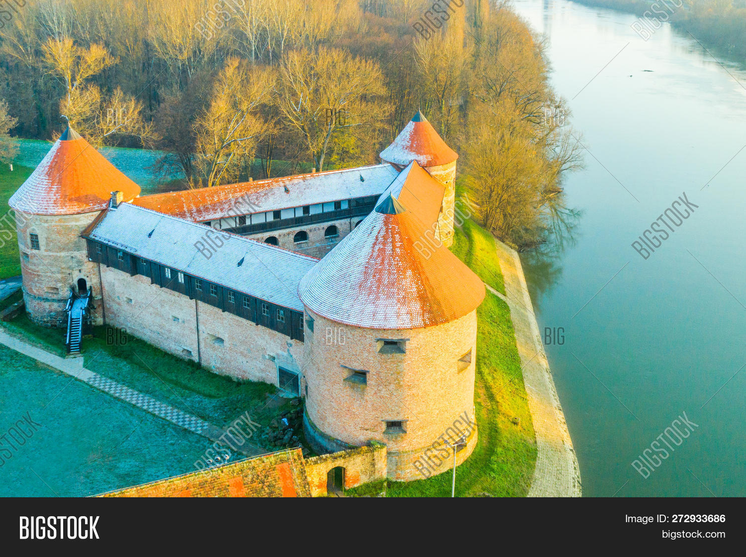 Sisak Fortress On Bank Image & Photo (Free Trial) | Bigstock
