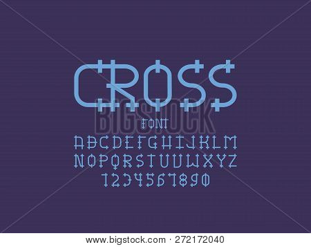 Cross Font. Vector Vector & Photo (Free Trial) | Bigstock