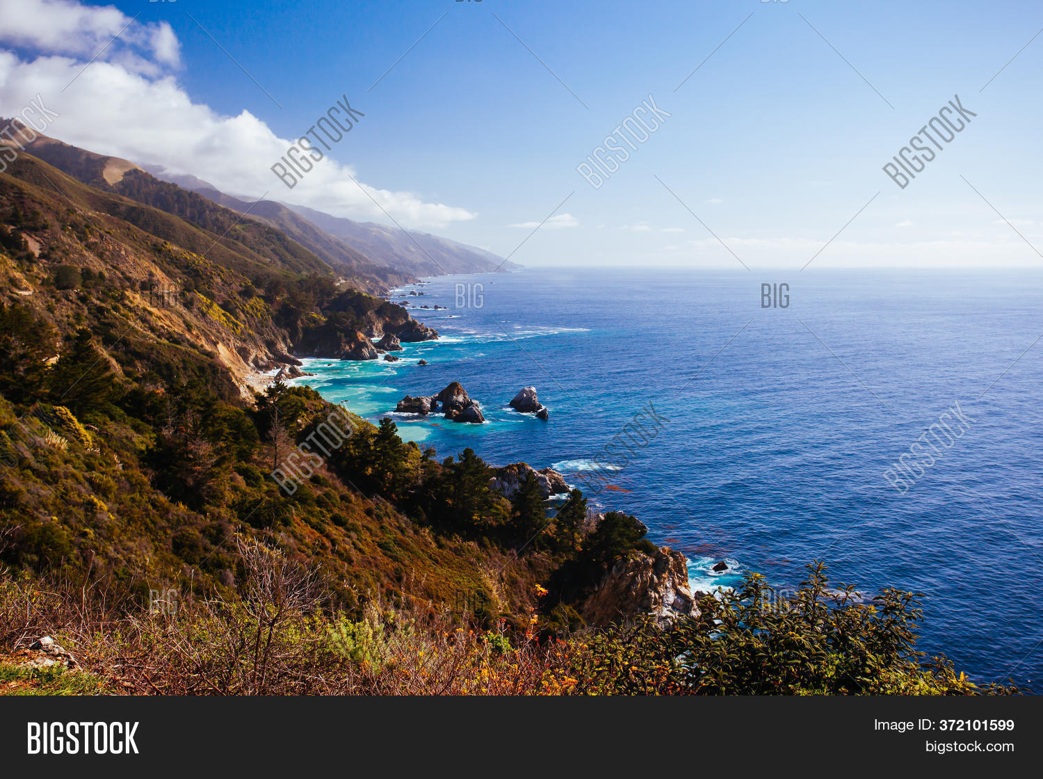 Big Sur Coastline View Image & Photo (Free Trial) | Bigstock