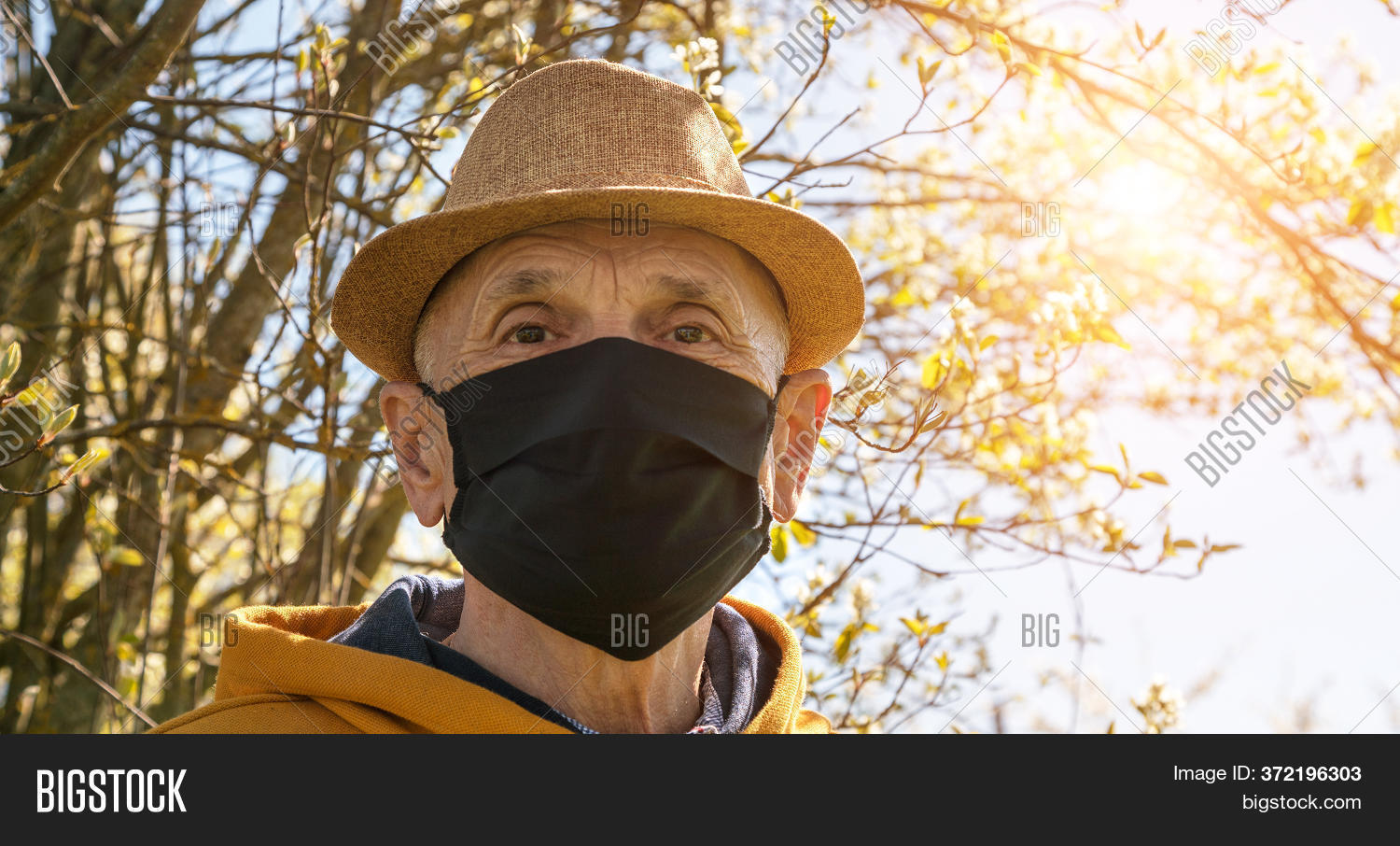 Old Person Black Mask Image & Photo (Free Trial) | Bigstock