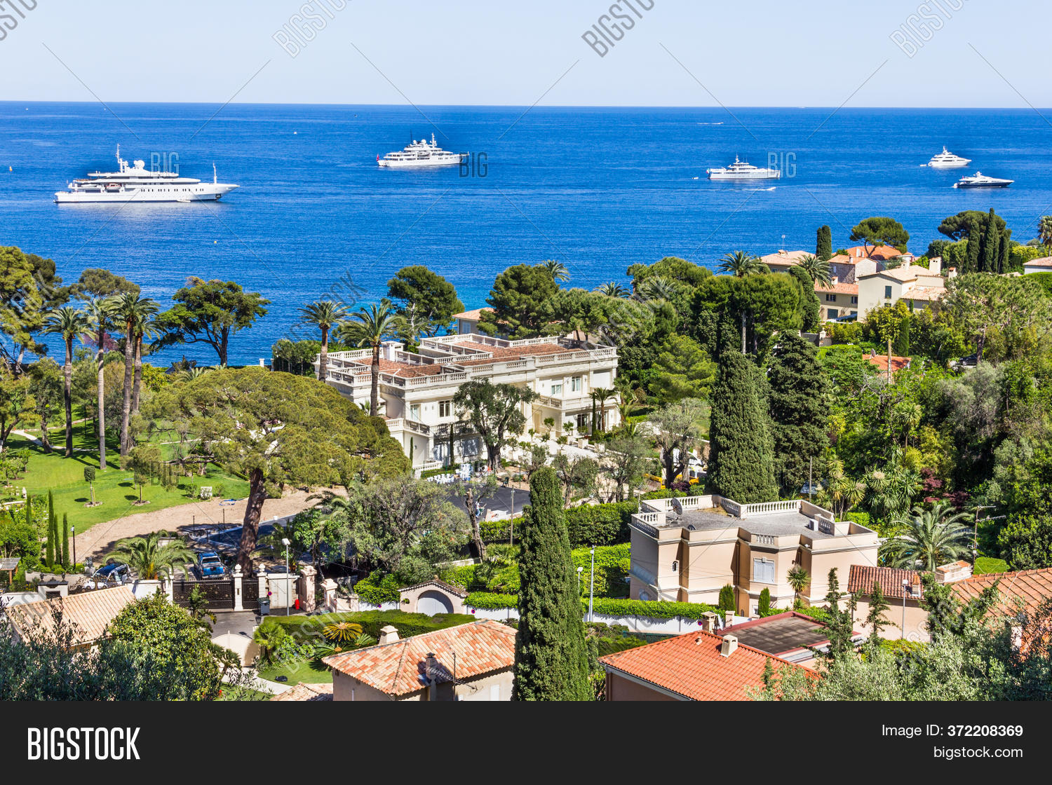 Aerial View Cap Ferrat Image & Photo (Free Trial) | Bigstock
