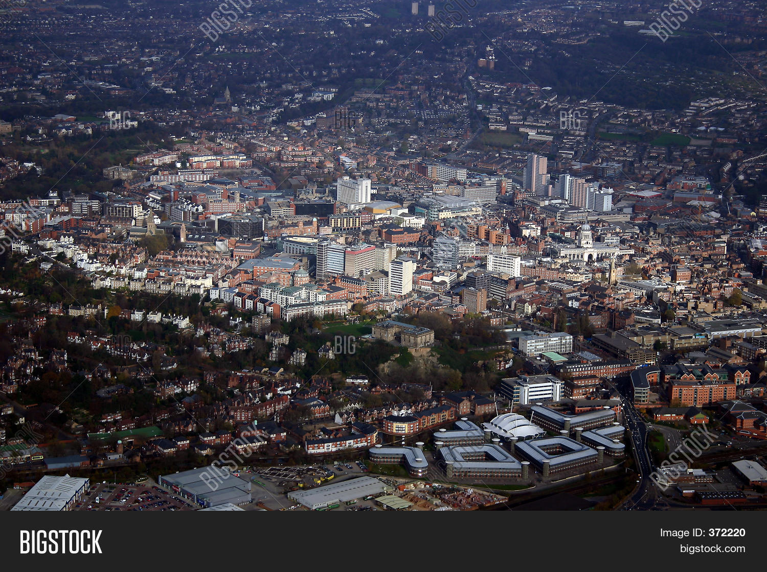 Aerial Nottingham City Image & Photo (Free Trial) | Bigstock