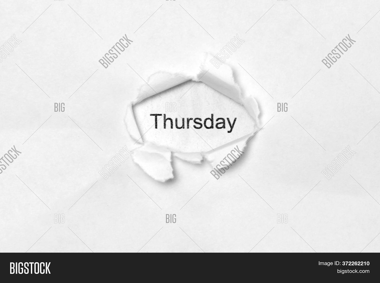 Word Thursday On White Image & Photo (Free Trial) | Bigstock