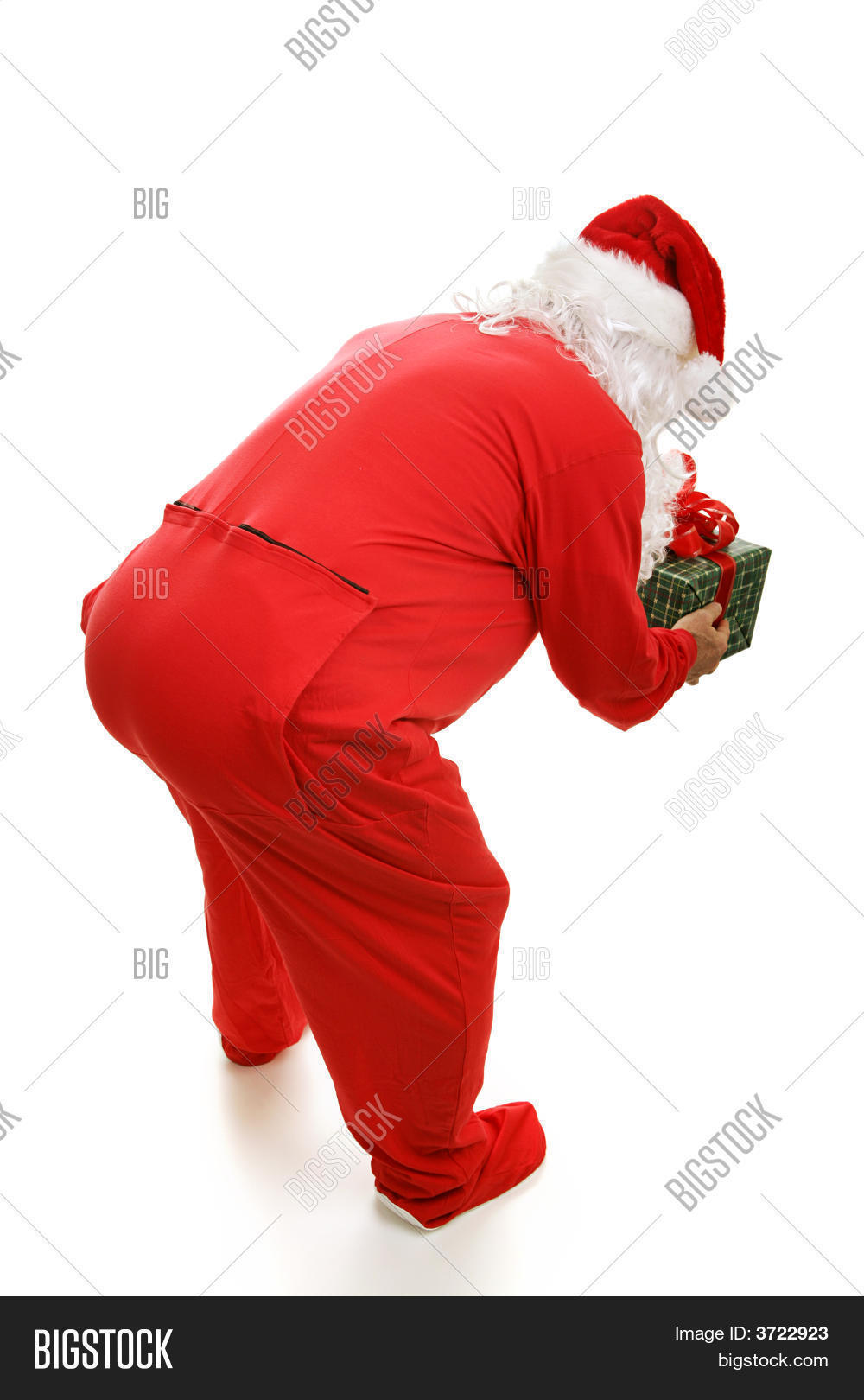 Bedtime Santa Behind Image & Photo (Free Trial) | Bigstock