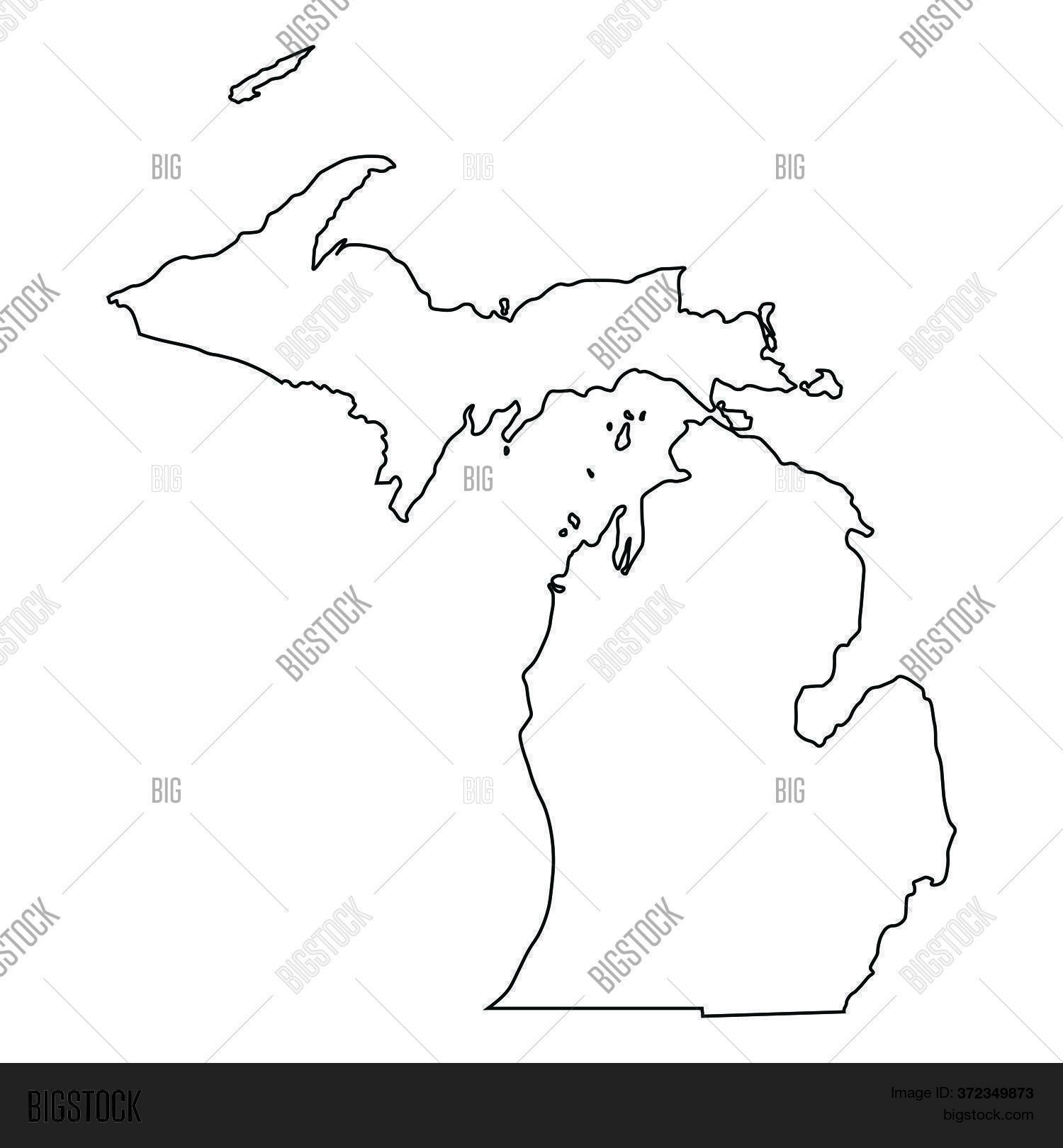 Michigan Mi State Vector & Photo (Free Trial) | Bigstock Michigan Mi State Vector & Photo (Free Trial) | Bigstock