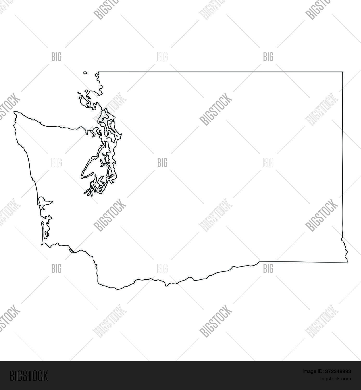Washington Wa State Vector & Photo (Free Trial) | Bigstock