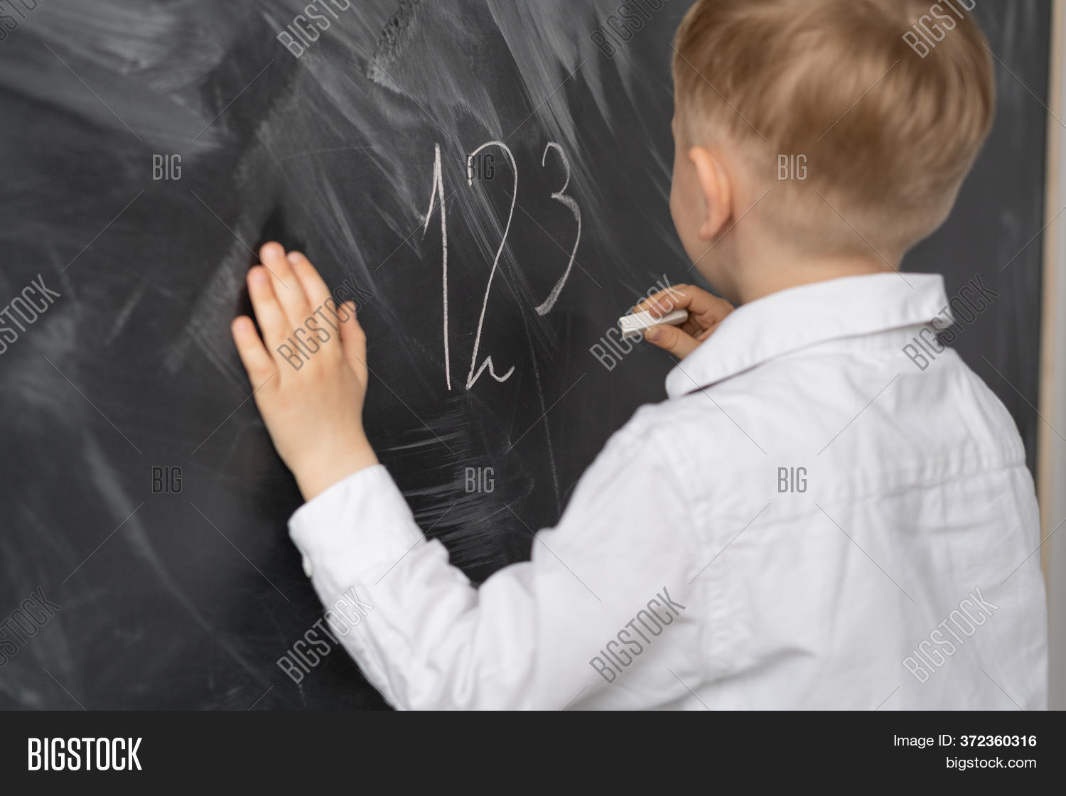 Boy Stands His Back Image & Photo (Free Trial) | Bigstock