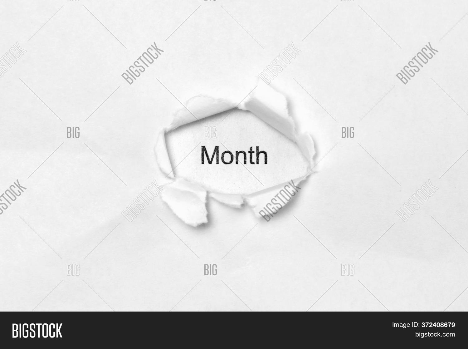 Word Month On White Image & Photo (Free Trial) | Bigstock