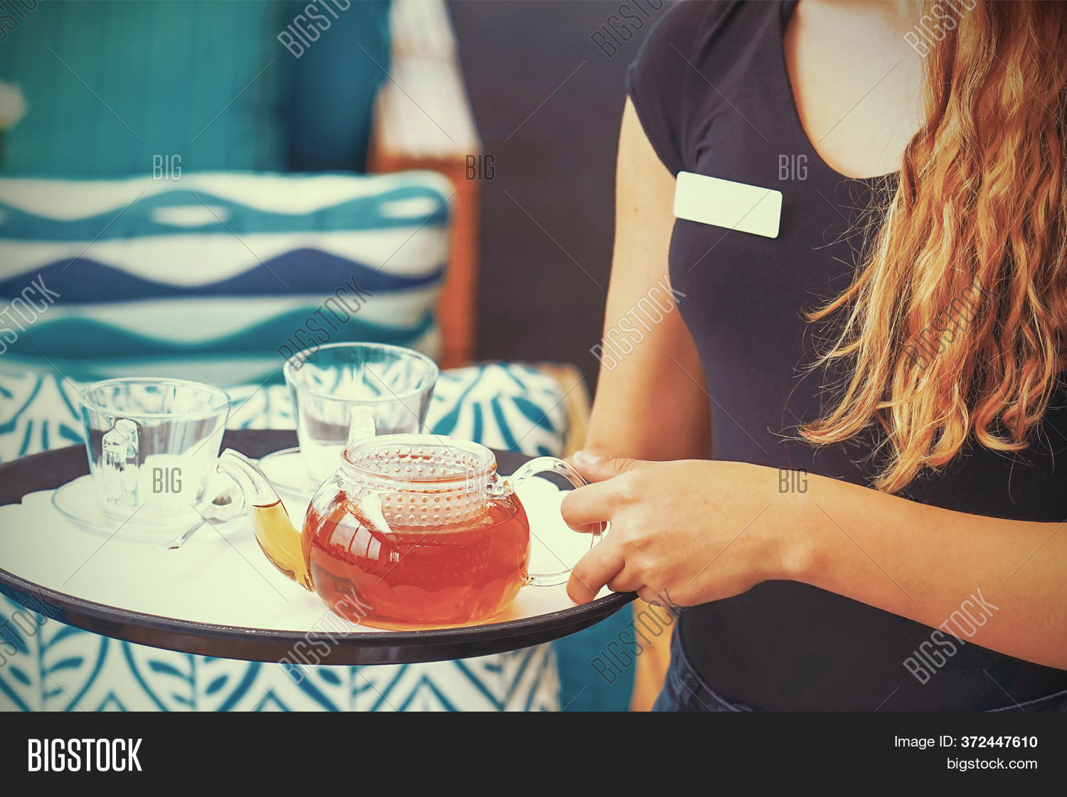 Hands Girl Waitress Image & Photo (Free Trial) | Bigstock