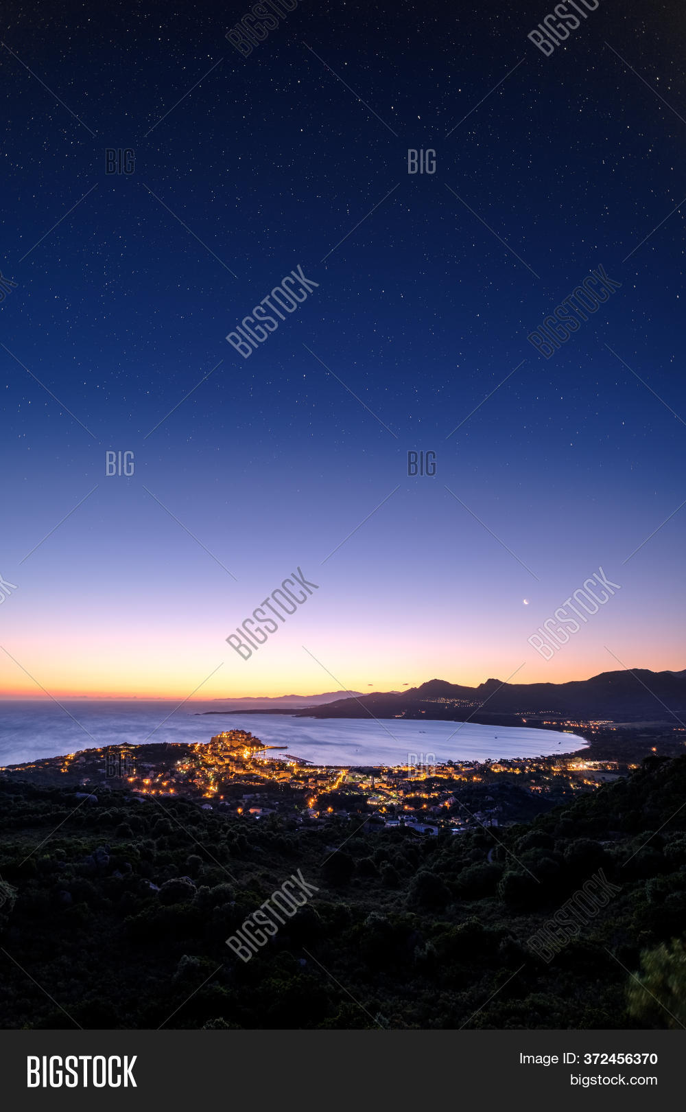 Crescent Moon Rising Image & Photo (Free Trial) | Bigstock