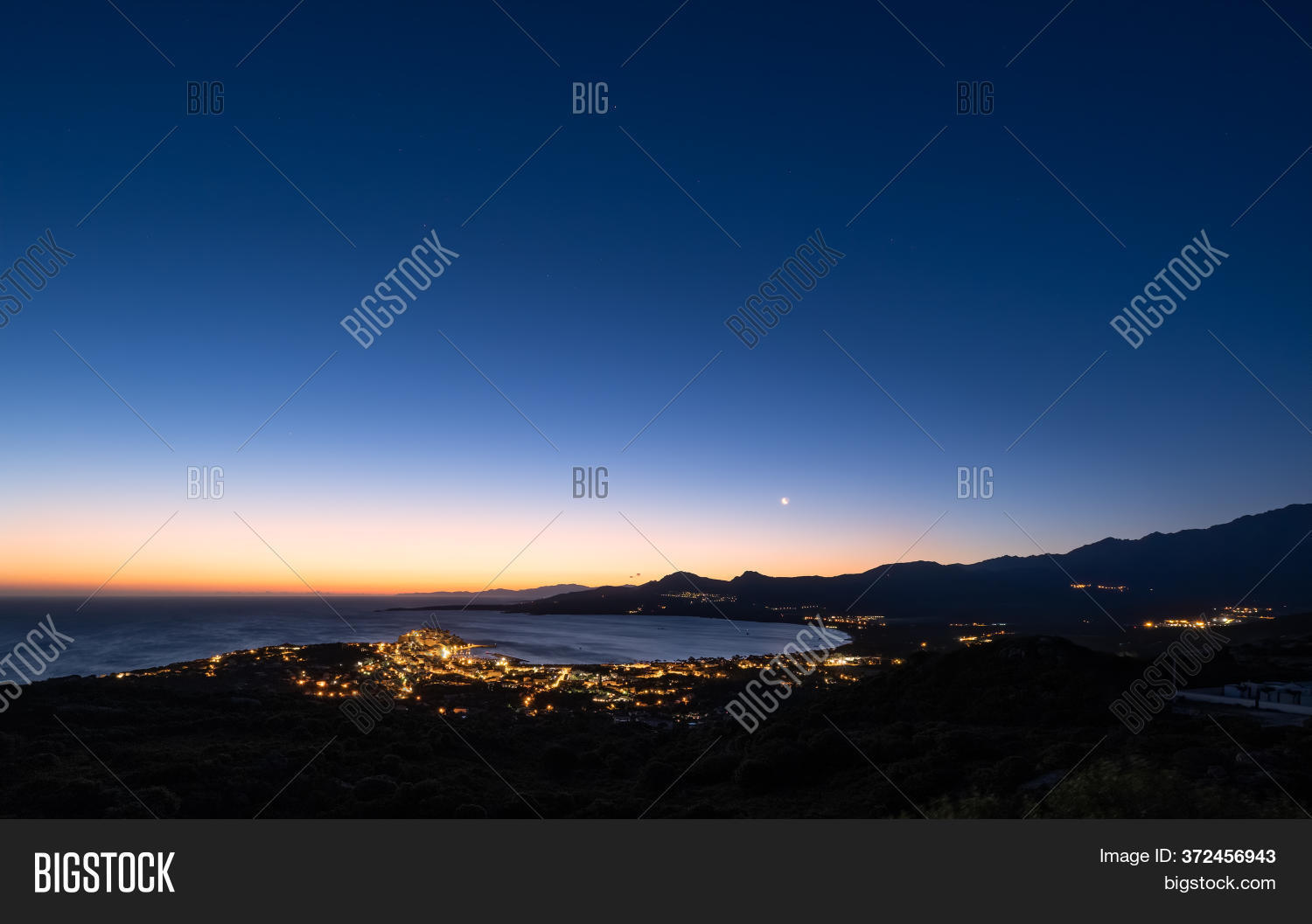 Crescent Moon Rising Image & Photo (Free Trial) | Bigstock