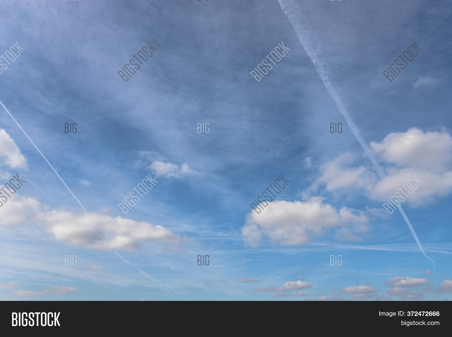Jet Trails, Known Image & Photo (Free Trial) | Bigstock