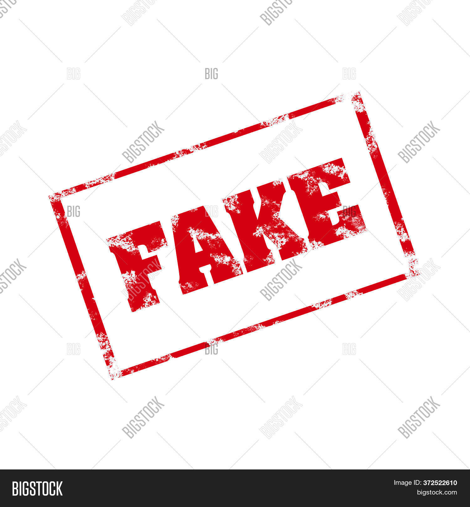 Fake. Stamp Isolated Image & Photo (Free Trial) | Bigstock